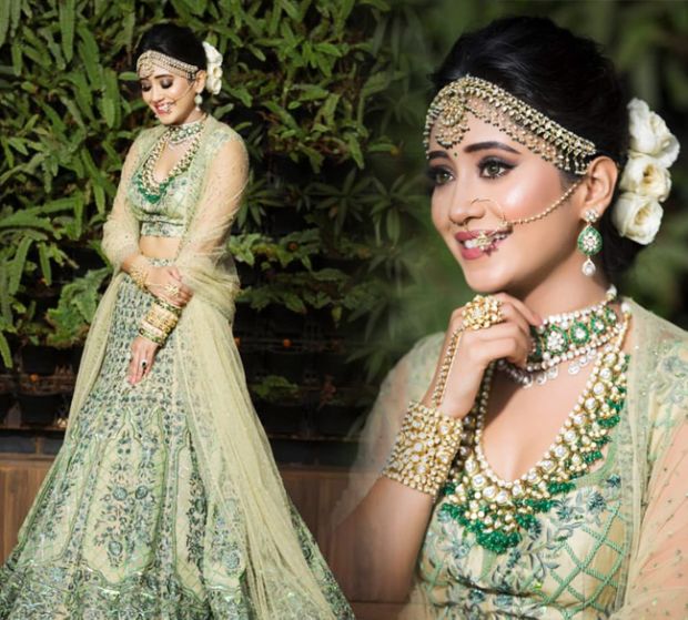 Indian TV Actress Shivani Joshi Look Stunning In A Bridal Lehenga ...